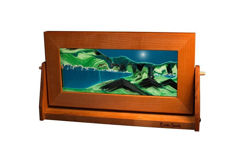 Liquid Sand Art Picture MEDIUM CHERRY WOOD FRAMES 7''x12" – Exotic ...